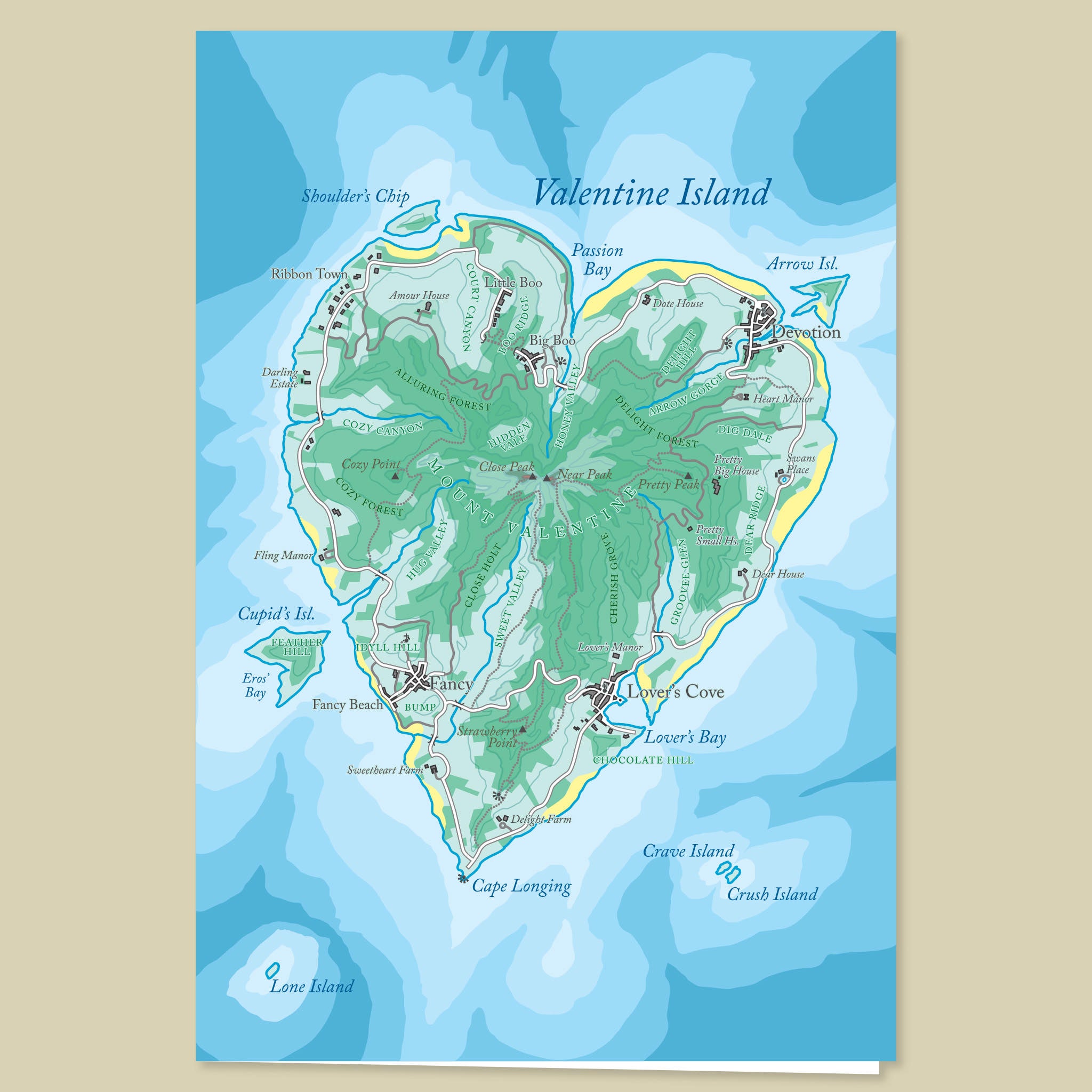 Valentines Map Card – Studio Legenda