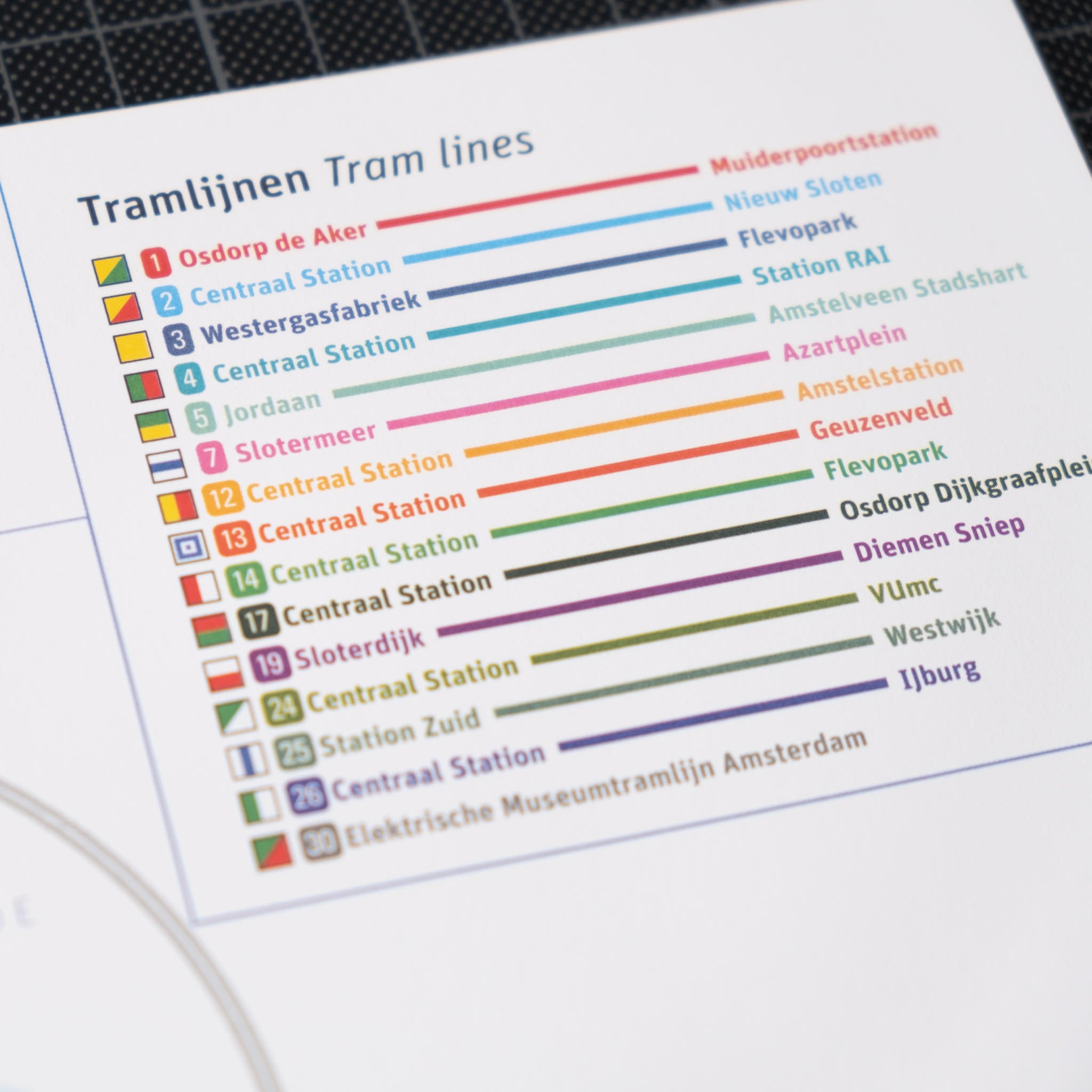 Rail Map Amsterdam – Studio Legenda